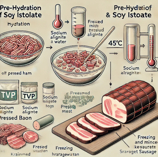 Pre-Hydration of Soy Isolate and TVP in Meat Processing: A Comparative ...