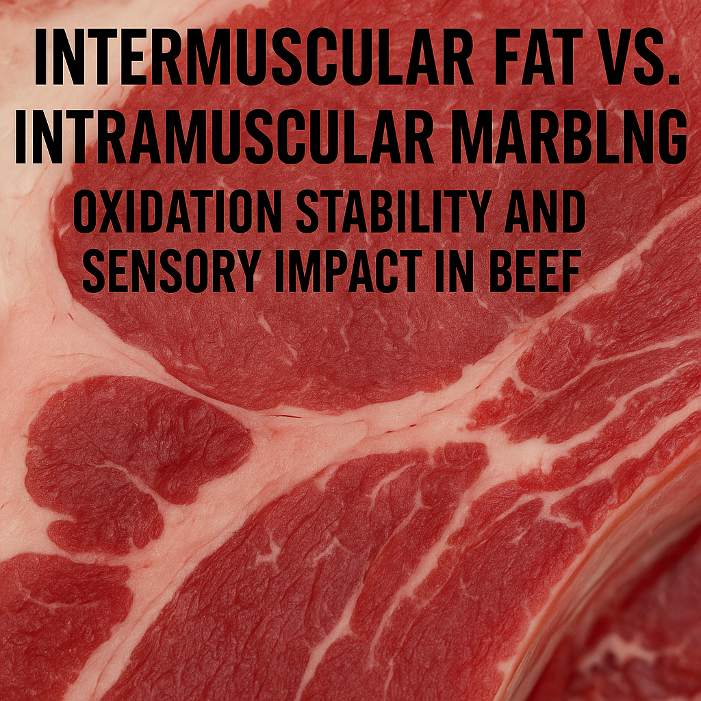 Intermuscular Fat vs. Intramuscular Marbling: Oxidation Stability ...